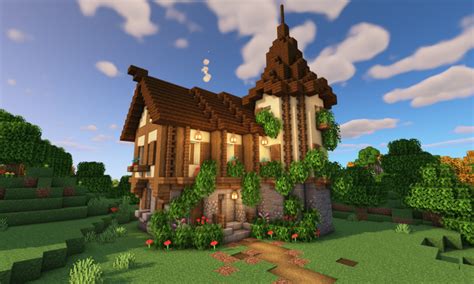 Minecraft How To Build A Medieval House Easy Medieval House Tutorial