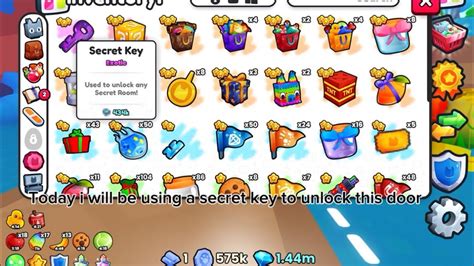 Using Secret Key Worth Over 400k Gems In Ps99 Youtube