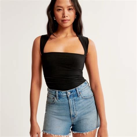 Abercrombie And Fitch Tops Abercrombie Fitch The Ava Black Square