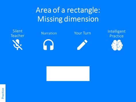 Area Of A Rectangle Missing Dimension Variation Theory