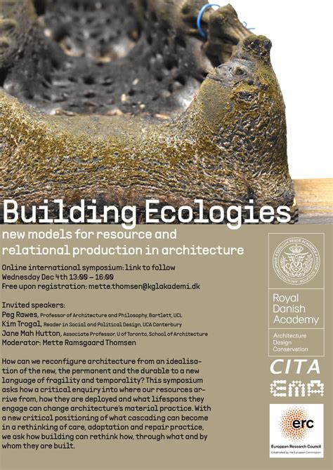 Online International Symposium Building Ecologies New Models For Considering Resource And