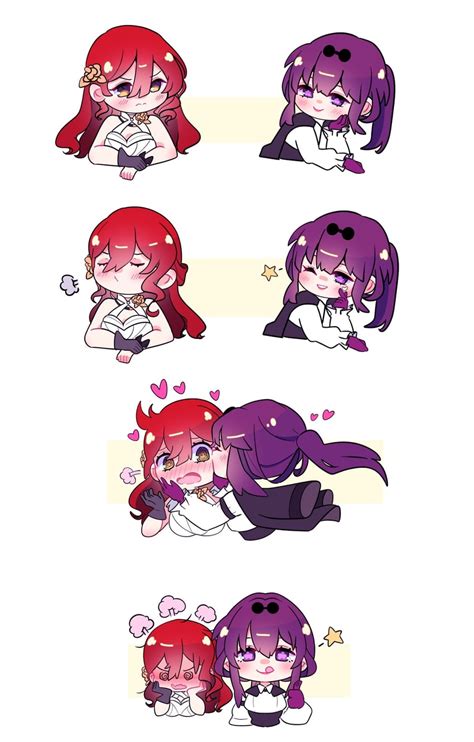 Kafka And Himeko Honkai And 1 More Drawn By Laura Wisteriamemory