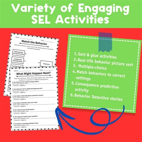Expected Vs Unexpected Behaviors Sort Scenarios Sel Worksheets