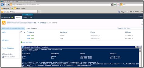 Powershell Upload Csv File To List Both Server And Client Om Spjeff