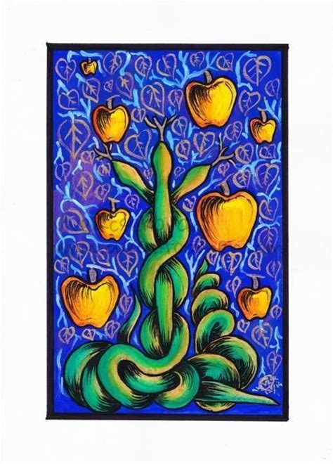 Painting THE TREE OF KNOWLEDGE By Viveikcsekaran OurArtCorner