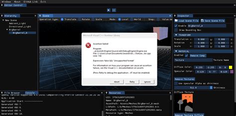 Thread Cannot Find Textures Sometimes And Causes Assertion · Issue 208 · Horizons Gamesaxolotl