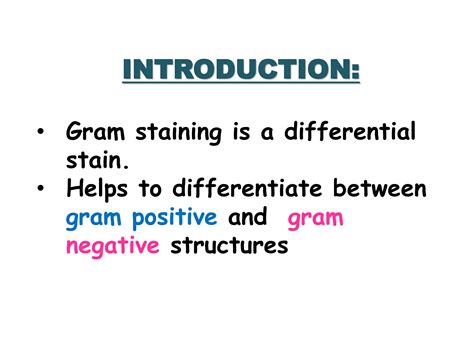 Presentation On Gram Staining And Modificationspptx