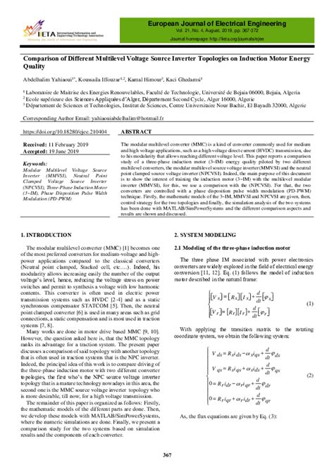 Pdf Comparison Of Different Multilevel Voltage Source Inverter