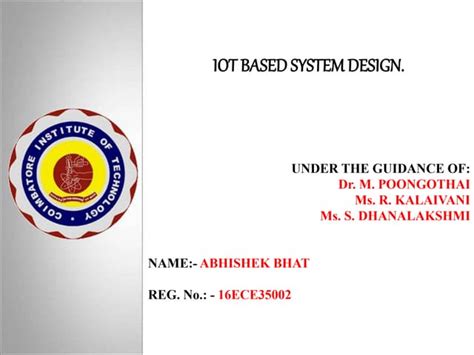 Iot Based System Design Pptx Internet Of Things Internet