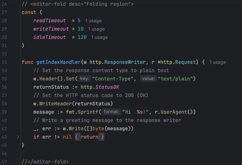 Code Folding GoLand Documentation