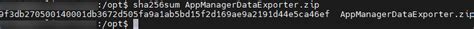 Checksum Validation For Apm Insight Data Exporter Applications