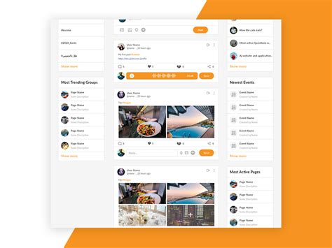 Social Media Ui Ux Design Ajwbetcom Website On Behance