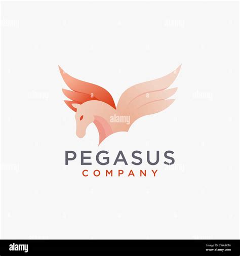 Modern Abstract Pegasus Logo Icon Vector Template On White Background