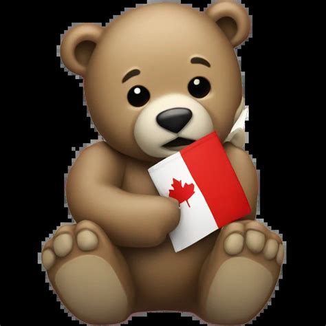 Canada Flag Bear Emoji Ai Emoji Generator