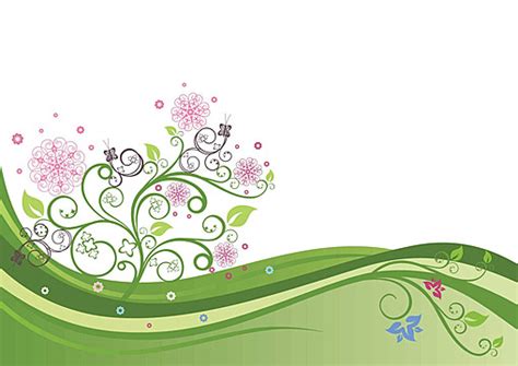 Abstract Spring Time Tree Butterfly Design Pollination Vector Butterfly Design Pollination