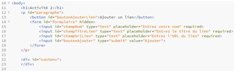 Activité 2 Page Web Interactive Javascript Problème Avec Les Champs