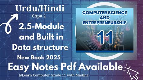 Class 11 Computer Python Modules And Built In Data Structures Live