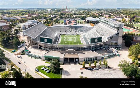 An Aerial View Of Spartan Stadium At Michigan State University Home To