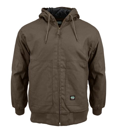 Insulated Duck Hooded Work Jacket For Men Key Apparel