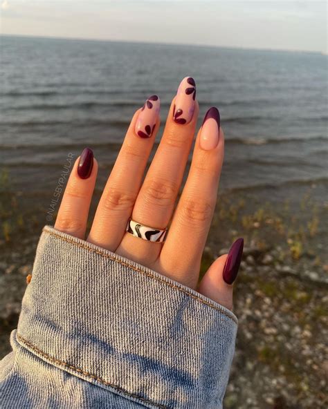 61 Fall Nail Ideas Thatll Get You Excited For Cool Crisp Weather Purple Nails Gel Nails