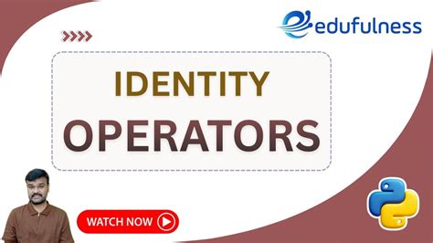 Python Tutorial For Beginners 10 Identity Operators Python Course