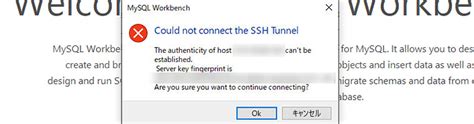 Mysql Workbenchでsshの不具合で接続できない場合の対処法｜ブログ｜シナゲート株式会社