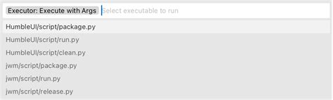 Executor Packages Package Control