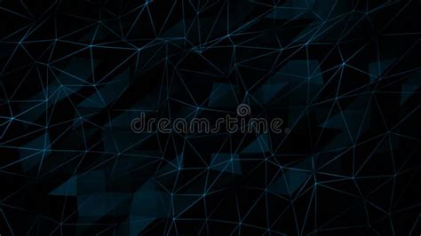 Flashing Royal Blue Color Abstract Box Pattern Dark Technology Background Stock Video Video Of