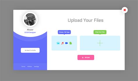 Upload File Ui Design 1 Images Behance
