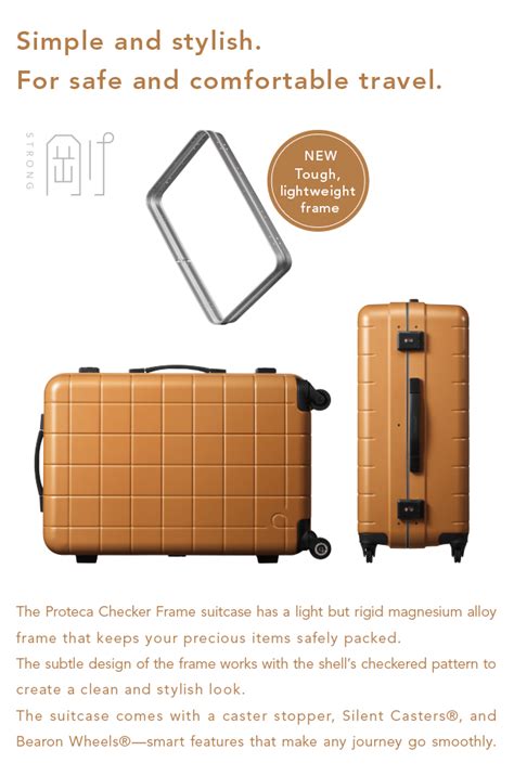 Checker Frame｜official Proteca Site Ace Suitcases Manufactured In Japan
