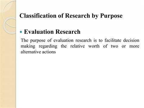 Classification Of Research By Purpose And Method Pptx