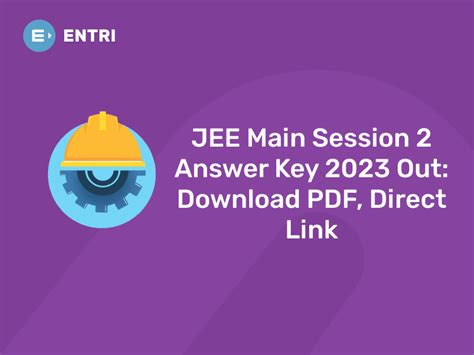 JEE Main Session Answer Key Out PDF Direct Link