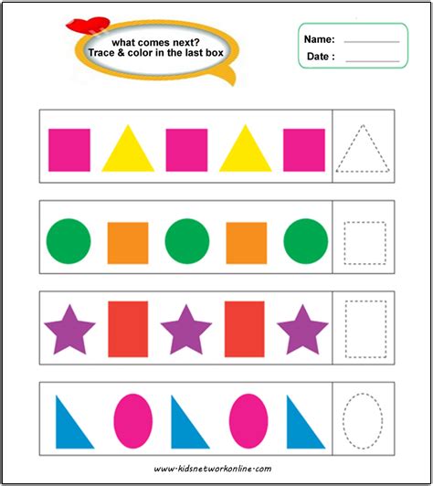 Repeating Patterns Worksheets 15 Worksheets Library