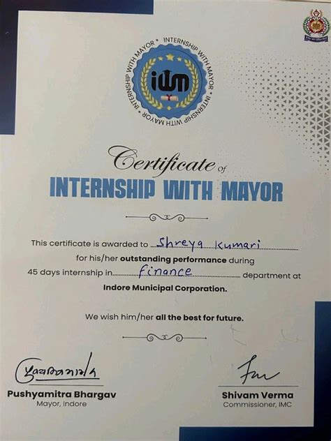 Shreya Kumari On Linkedin Finance Internship