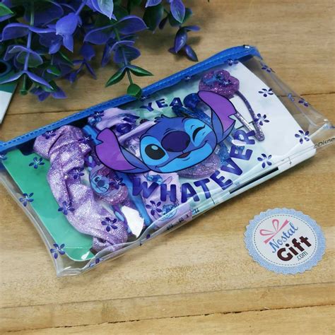 Stitch 4 élastiques Pour Cheveux 2 Mini Chouchou Et 4 Barettes Dans