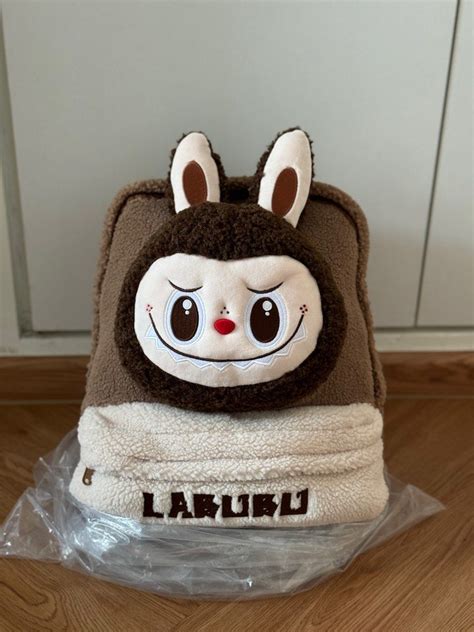 Labubu Berber Fleece Backpack Womens Fashion Bags And Wallets