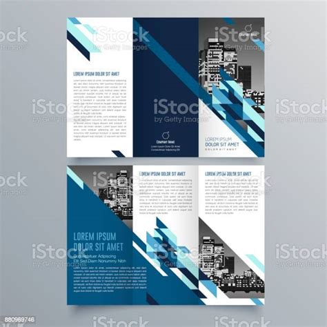 브로셔 디자인 브로셔 템플릿 창조적인 삼중 트렌드 브로셔 3단 브로슈어에 대한 스톡 벡터 아트 및 기타 이미지 3단 브로슈어
