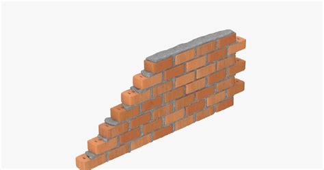 Modular Red Brick Wall Section 3d Incl Architecture And Brick Envato
