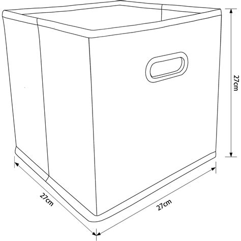 Grey Velvet Storage Cube Homebase