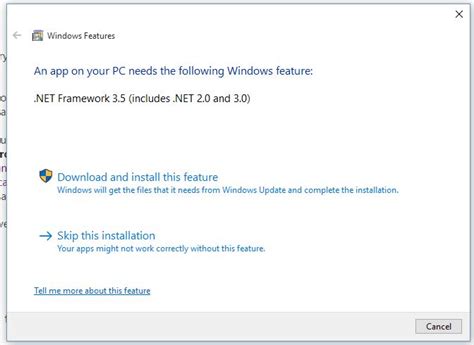Can T Get Online In Order To Install NET Framework 3 5 On Windows 10 Microsoft Community