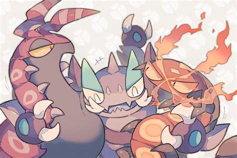 Scolipede Centiskorch And Drapion Pokemon Drawn By Akadako Danbooru