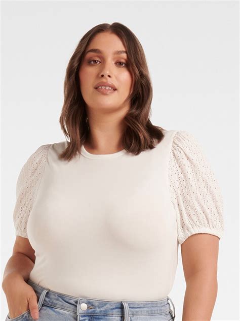Buy Forever New Plus Size Puff Sleeves Top Tops For Women 25686272