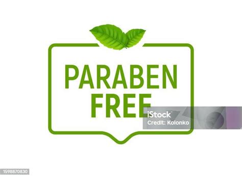 파라벤 무료 라벨 아이콘입니다 화장품을 위한 자연적인 상징 화학물질 Gmo 파라벤 우표 없음 유기농 에코 아이콘 건강관리와 의술에 대한 스톡 벡터 아트 및 기타 이미지