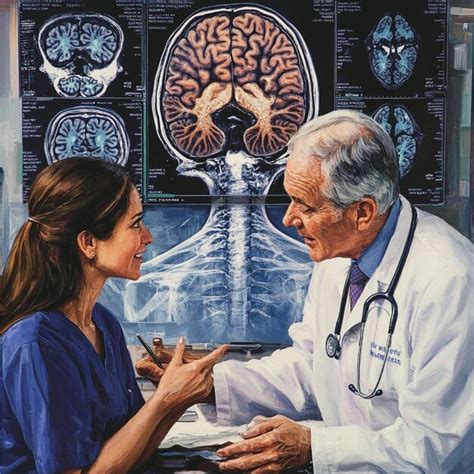 Un Neurólogo Discutiendo Un Plan De Tratamiento Para Un Paciente Con