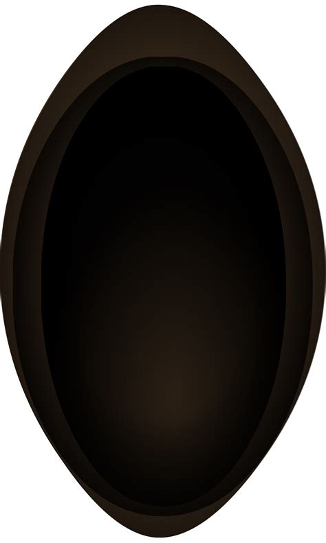 Black Oval Shape