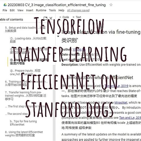 Tensorflow Transfer Learning Efficientnet On Stanford Dogs Tensorflow Audible