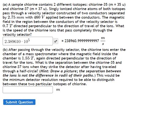 Solved A A Sample Chlorine Contains Different Chegg Com