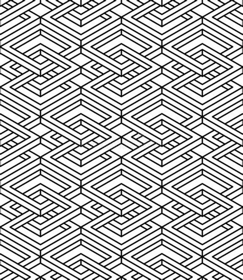 Illusive Continuous Monochrome Pattern Decorative Abstract Back Stock