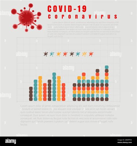 Graphs And Table Charts For Coronavirus Covid 19 Vector Data