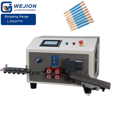High Speed One Time Four Wires Cutting Stripping Machine China